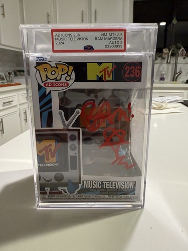 Bam Margera Signed And Graded Funko Pop! Vinyl: MTV - Music Television ...