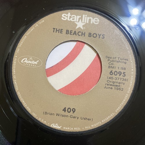 The Beach Boys Surfin' Safari / 409 Vinyl 7" 1972 Capitol Starline ...