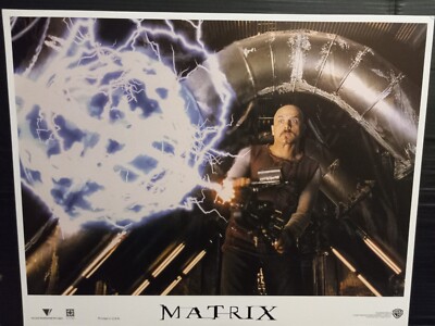 Lobby Card 1999 THE MATRIX traitor human Joe Pantoliano blasts laser | eBay