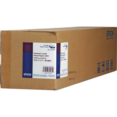 Epson Premium Luster Photo Inkjet Paper (24" x 100' Roll, 260 gsm) | eBay