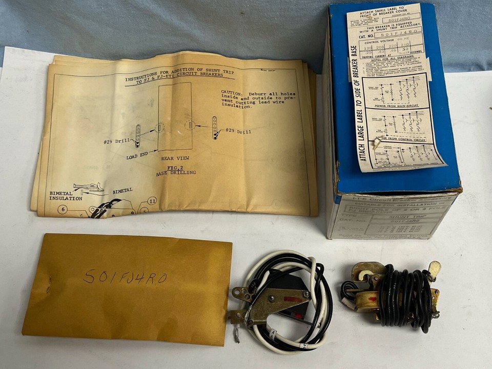 BRAND NEW ITE S01FJ4R0 Shunt Trip Circuit Breaker Accessory Kit 120 ...