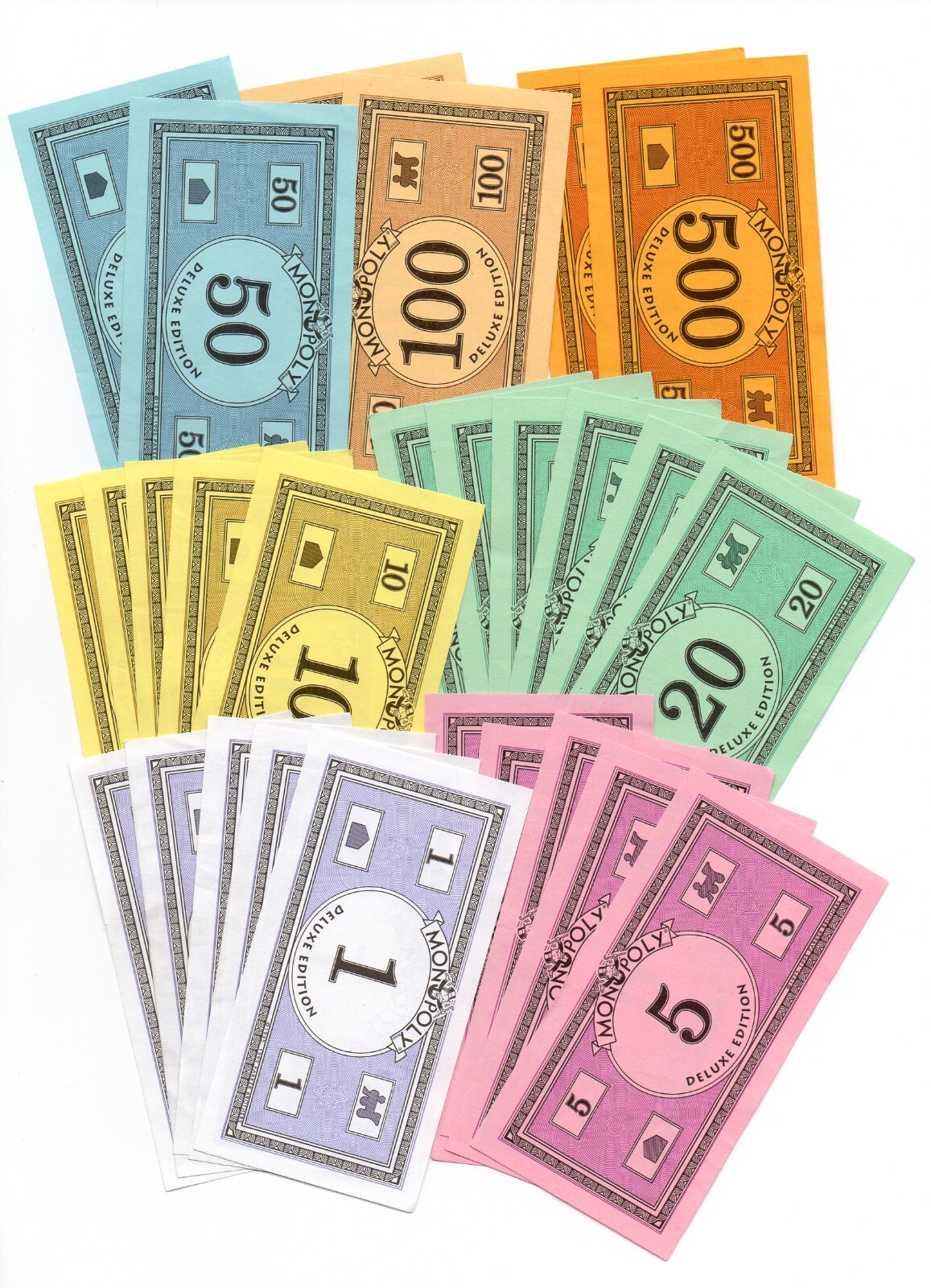 Genuine Monopoly REPLACEMENT MONEY CASH BILLS - Various Editions ...