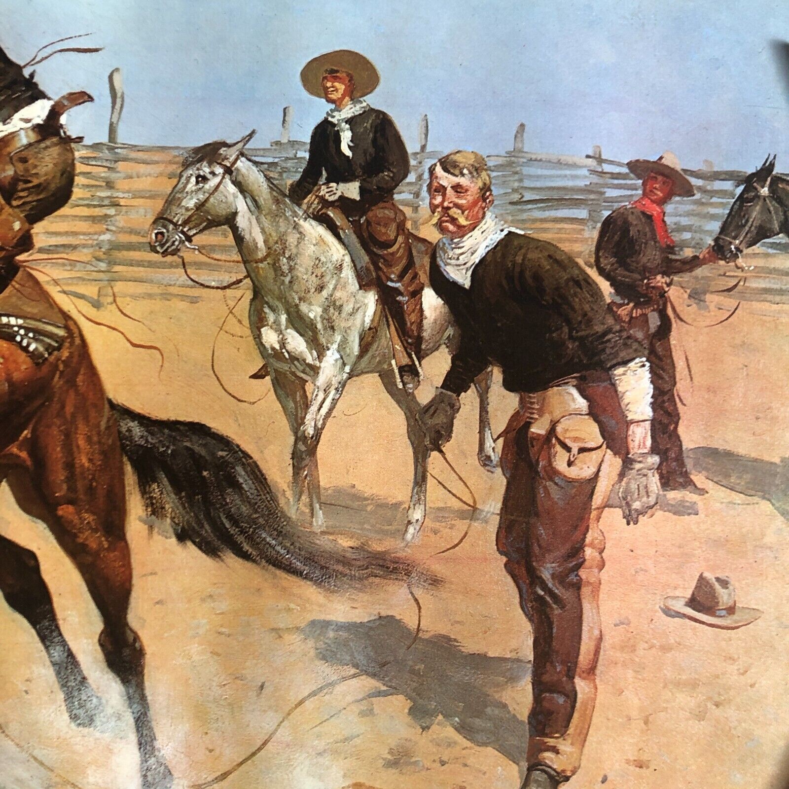 Frederic REMINGTON Art Print 'Turn Him Loose, Bill ...