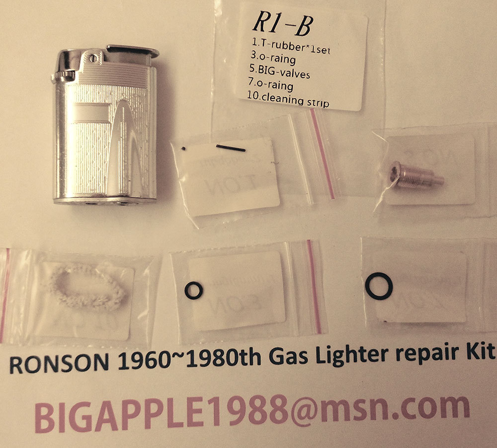 Ronson 1960~1980th Vintage Gas Lighter repair Kit R1-B Free Youtube DIY ...
