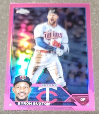 2023 Topps Chrome Byron Buxton Pink Refractor #28 Minnesota Twins | eBay