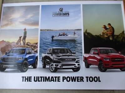 MoPar Poster - NEW - "RAM Power Days" - 36" x 24" - Franchised Dealer ...