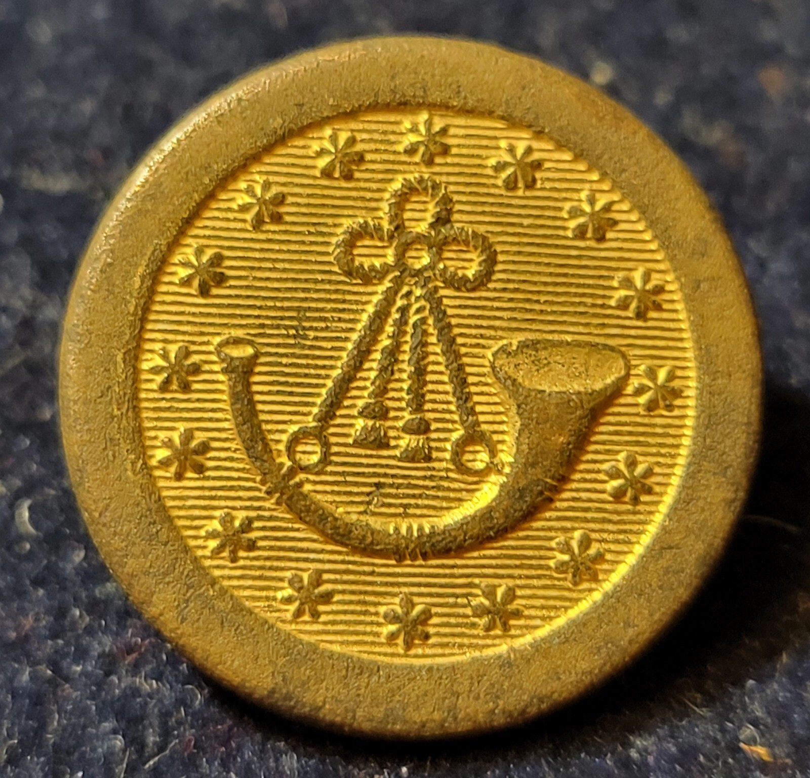 PRE CIVIL WAR ERA 1 PIECE UNITED STATES RIFLEMEN MILITIA BUTTON ALBERT ...