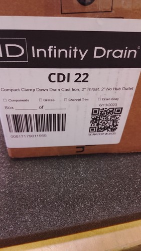 Infinity Drain CDI 22 Drain Body/Bonded Flange Drain Body | eBay