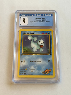 Misty's Seel - Gym Heroes - 1st Edition - CGC 9 MINT - 2000 Pokemon ...