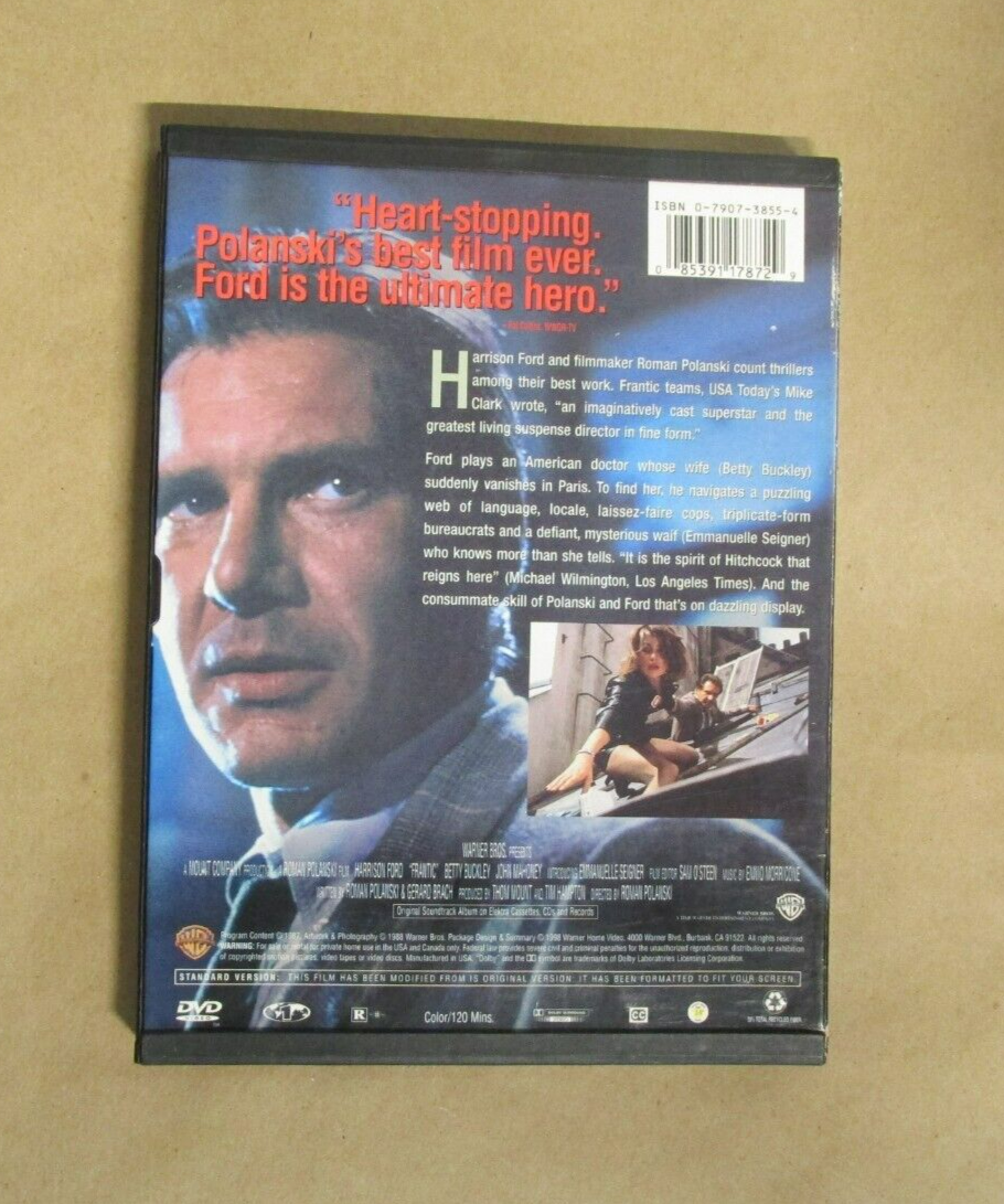Frantic - DVD - 1987 | eBay