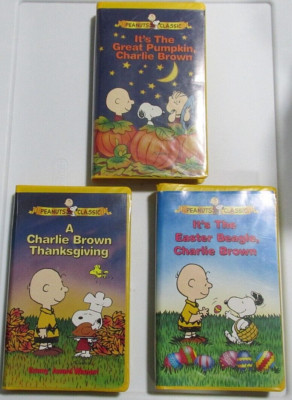 Snoopy Peanuts VHS Snoopy Charlie Brown Thanksgiving Great Pumpkin ...
