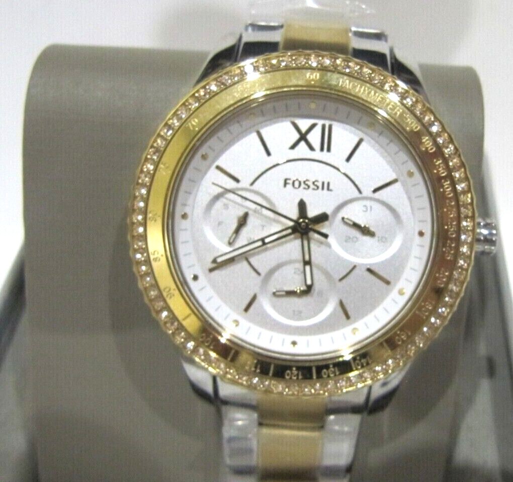 Fossil Women's ES5107 Stella Multifunction Two Tone Bracelet Watch for ...