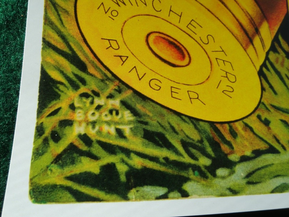 Winchester Advertising Poster Ranger Shot Shells Artwork by Lynn Bogue ...