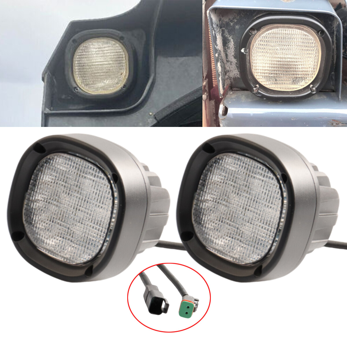 2x 45W LED Work Light Flood AT352538 for John Deere 312GR 314G 316GR ...