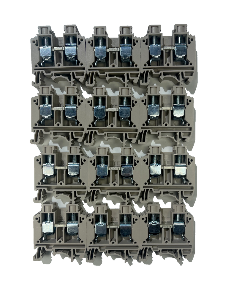 DIN Rail Terminal Blocks 5 Quantity DK16 Dinkle 3-14AWG Gauge 100A 600V ...