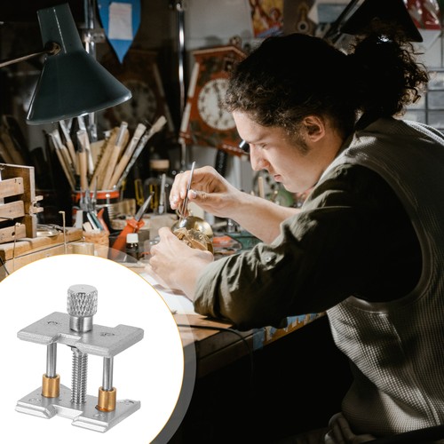 2 Pcs Adjustable Watch Repairing Movement Holder Watchmaker Clamp Tool ...