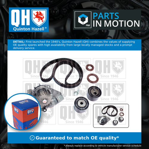 Timing Belt & Water Pump Kit fits CITROEN DISPATCH U6U 2.0D 99 to 06 ...