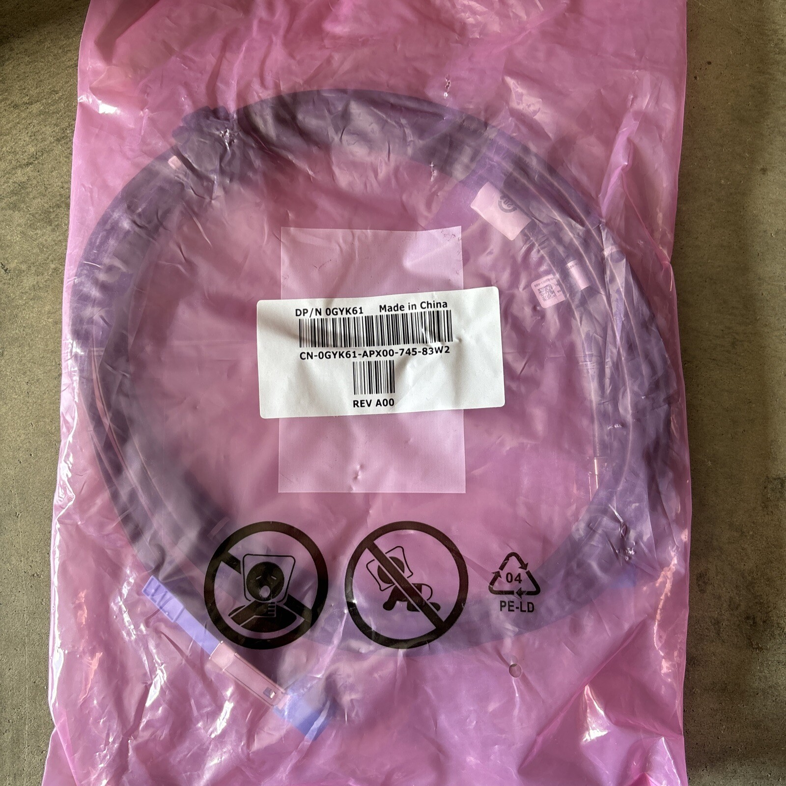 new Dell 0GYK61 PowerVault MD1400 Mini-SAS HD External 28AWG 2m Cable ...