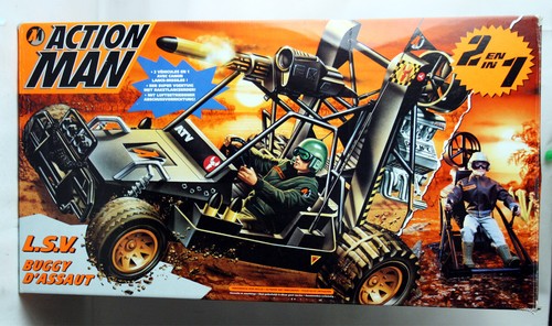 RARE VINTAGE 1995 ACTION MAN 2 IN 1 L.S.V. MAXI TRAX BUGGY LSV HASBRO ...