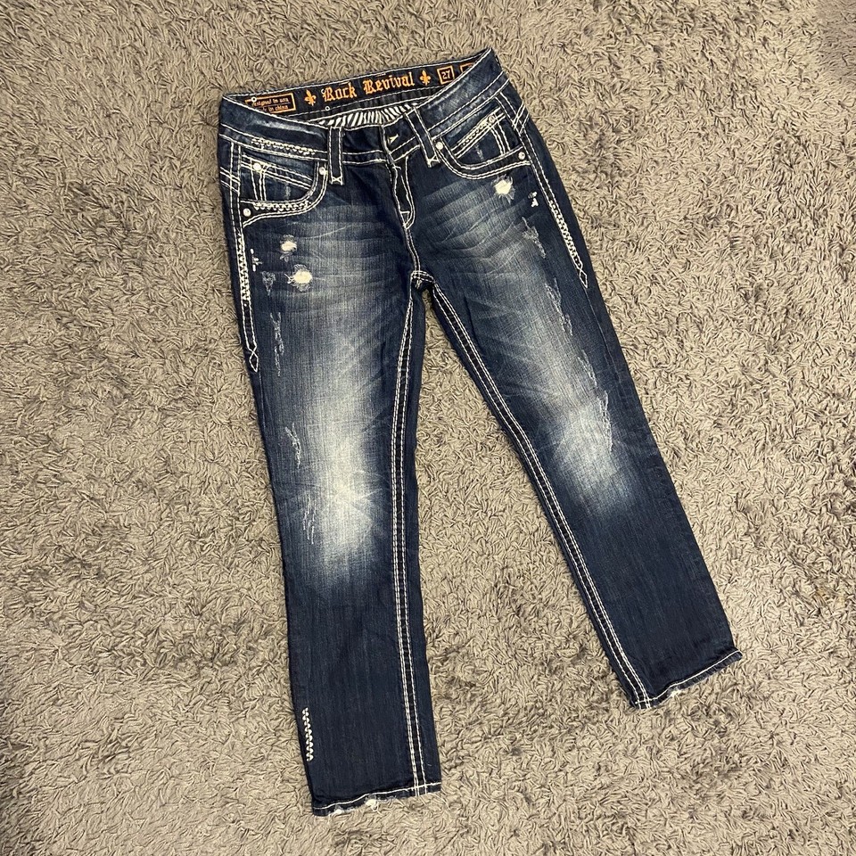 Rock Revival NWOT Women’s Becky Easy Stretch Cropped Jean in Becky EP10 ...