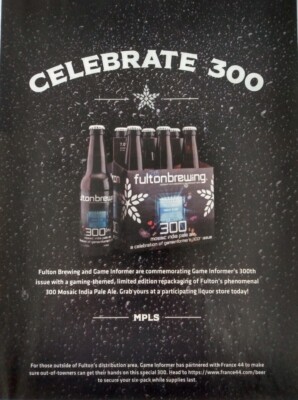 2018 Fulton Brewing 300 India Pale Ale Print Ad GameInformer Celebrate ...