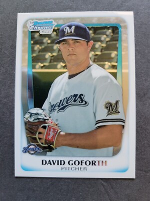 DAVID GOFORTH 1st BOWMAN CHROME CARD #BDPP50 Rookie | eBay