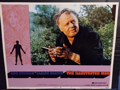 Lobby Card 1969 THE ILLUSTRATED MAN Rod Steiger CU hand tattoos Ray ...