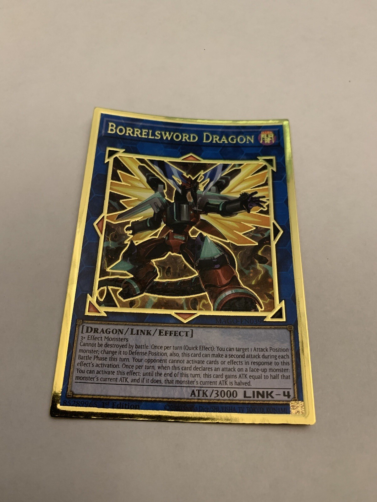 Yu-Gi-Oh! TCG Borrelsword Dragon (Alternate Art) Maximum Gold MAGO ...