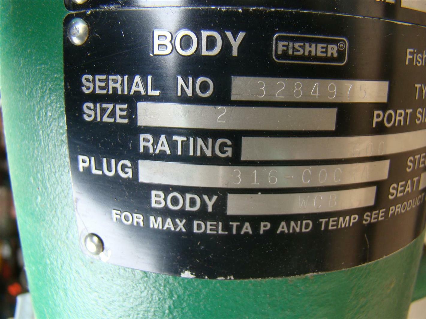 Fisher Controls 2" Control Valve Type 657 with Positioner 3582G | eBay