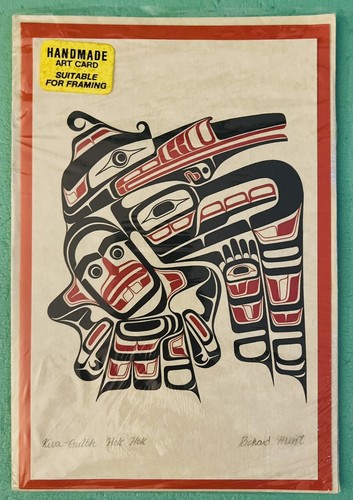Vtg 1979 Haida Hok Hok Bird Spirit Print Kwakiutl Nation Richard Hunt ...