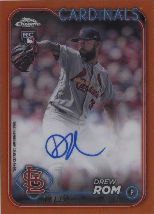 2024 Topps Chrome Update Series - Autographs Drew Rom #RA-DR Orange ...