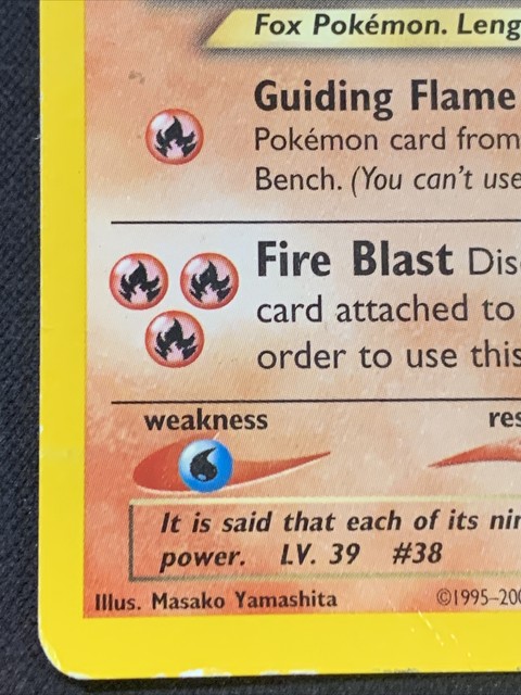 Pokémon TCG Light Ninetales Neo Destiny 50 Regular 1st Edition Uncommon ...