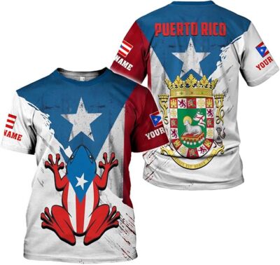 Custom Puerto Rico Flag Shirt Boricua Puerto Rican Shirts Puerto Rican ...