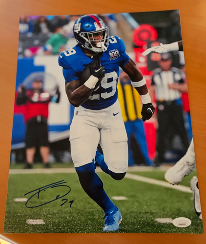 Tyrone Tracy Jr signed New York Giants 11x14 photo autograph JSA COA NY ...