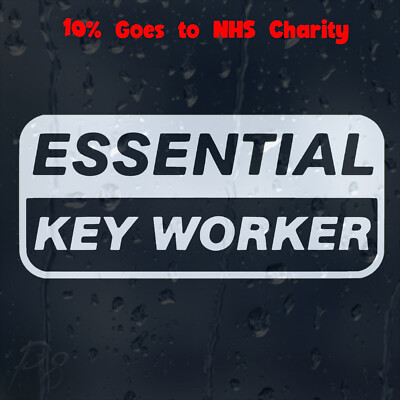 Thank You NHS And Essential Key Worker Car Bumper Window Decal Vinyl ...