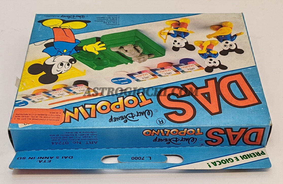 PLAY DAS ADICA PONGO WALT DISNEY TOPOLINO VINTAGE '80 NEW IN SEALED BOX ...