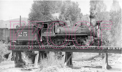 Rio Grande Southern (RGS) Engine 25 at Durango in 1938 - 8x10 Photo | eBay