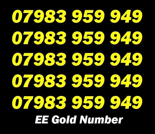 EE Sim Card Gold Number Easy Mobile Vip Memorable Platinum Business ...