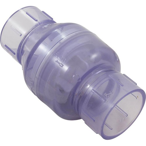 Check Valve, Flo Control 1011,2"s,1/2lb,Spring,Water,Clear | eBay