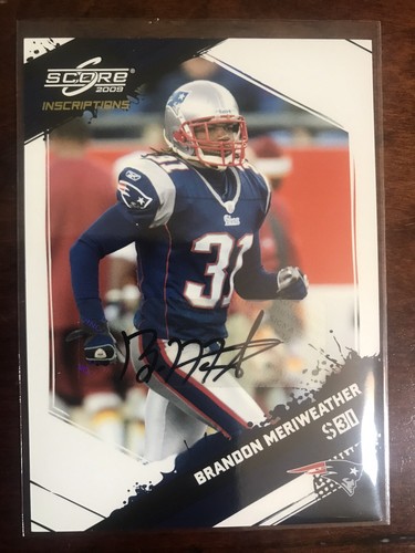 Brandon Meriweather 2009 Score Inscriptions #171 38/499 Auto | eBay