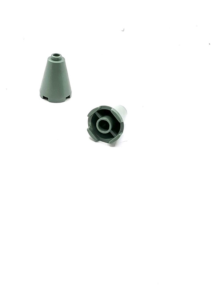 Lego Part 3942c Cone 2 x 2 x 2 Open Stud Sand Green Lot x 2 I-34 | eBay