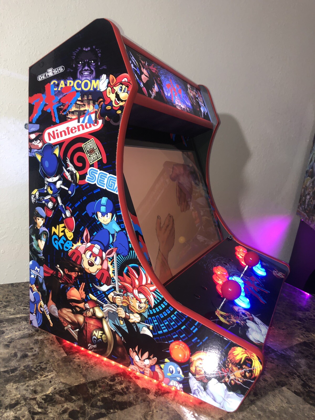 THE ULTIMATE CUSTOM Multicade Tabletop Bartop Arcade Cabinet Raspberry ...
