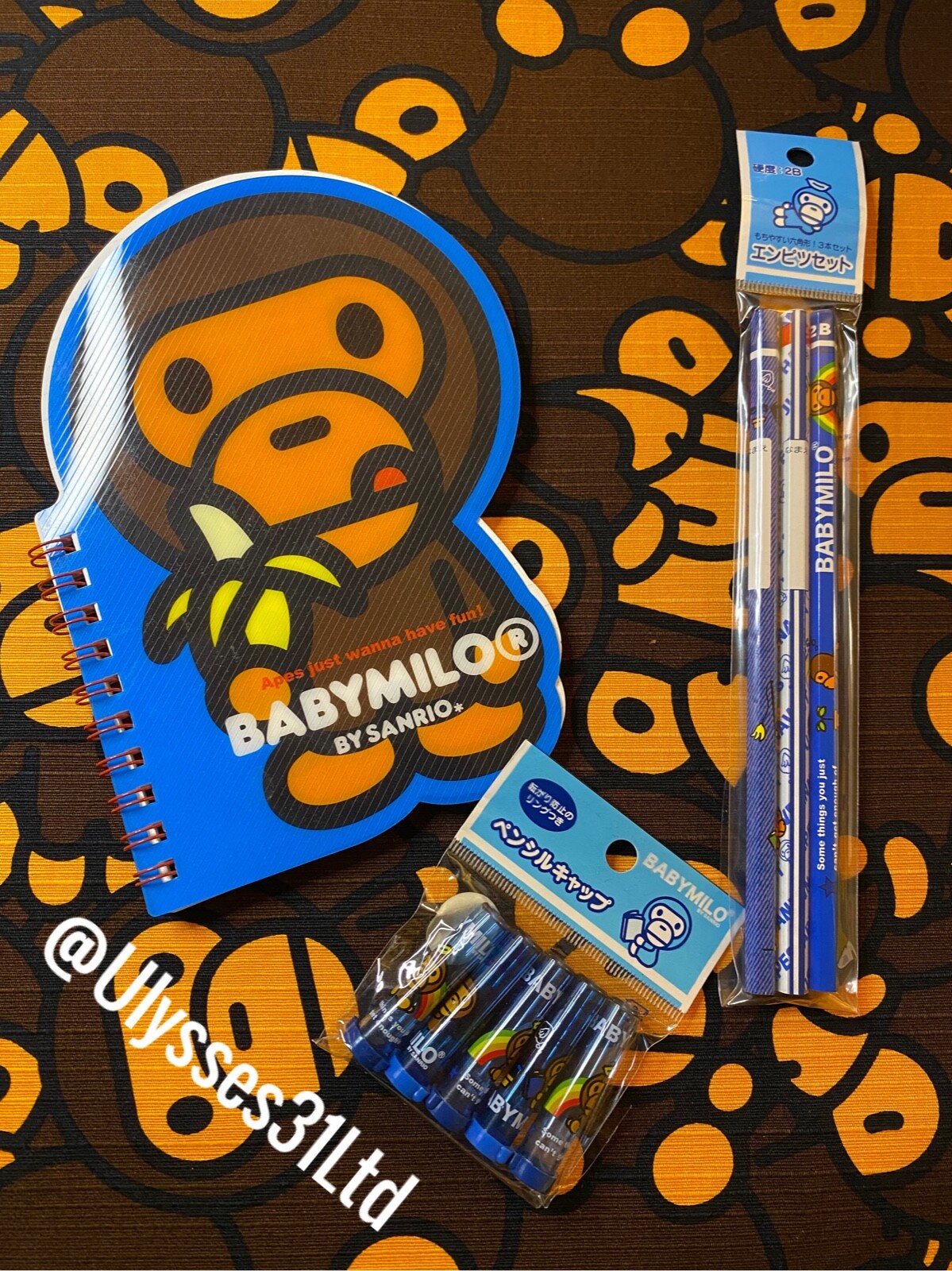 Bape Baby Milo Notebook and Pencil Set | eBay