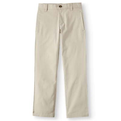 Wonder Nation Pants Boys' Size 10 Beige School Uniform Stretch Chino ...
