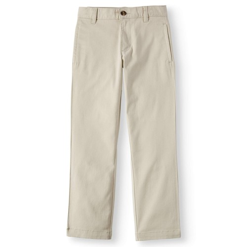 Wonder Nation Pants Boys' Size 10 Beige School Uniform Stretch Chino ...