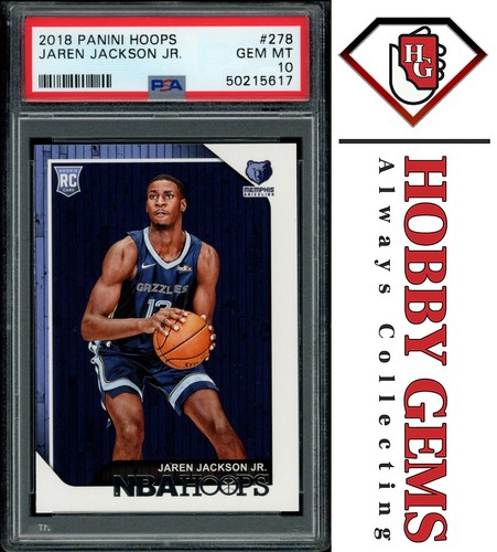 JAREN JACKSON JR PSA 10 2018-19 Panini NBA Hoops RC #278 | eBay