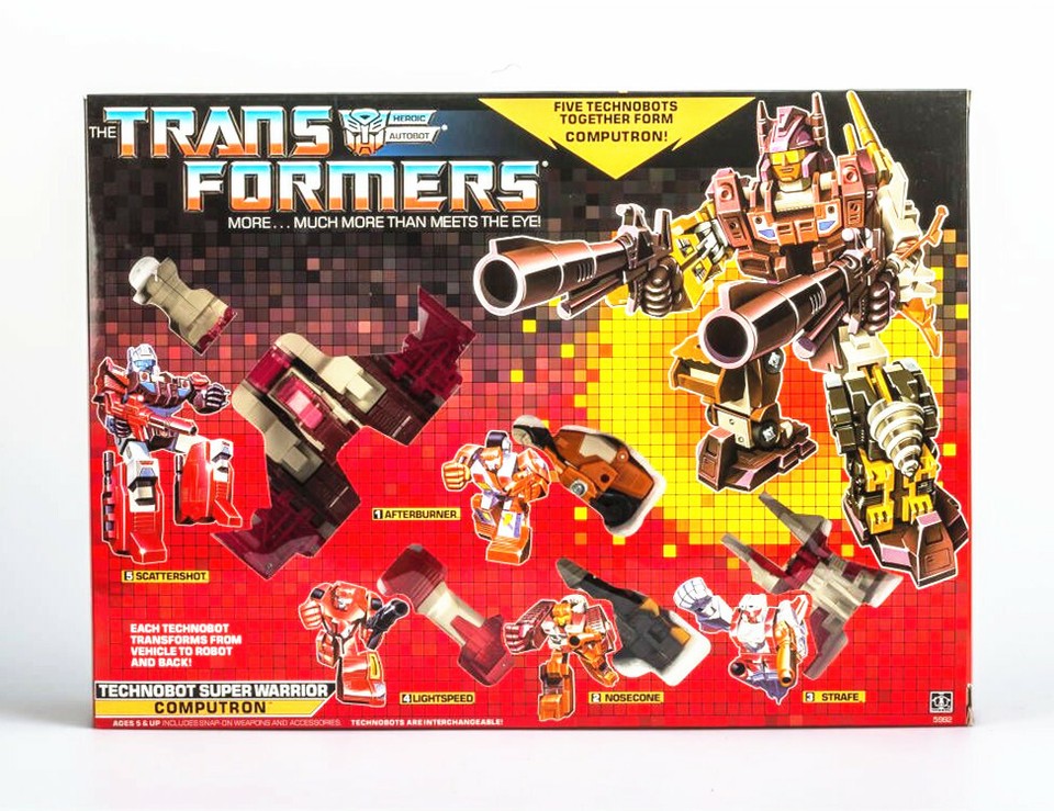 Transformers G1 Computron Set Scattershot Strafe Afterburner Lightspeed ...