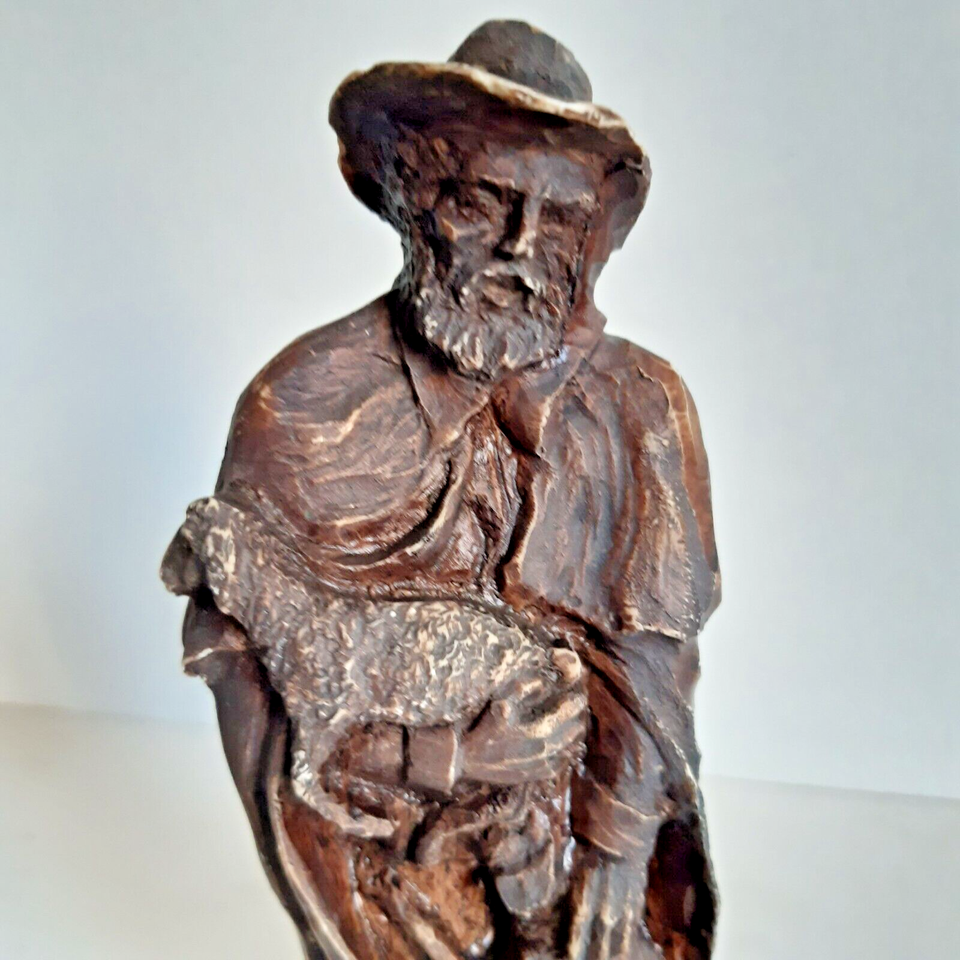 Statuetta Resina Pastore Pyrénien Firmato R.bidal Déco Collezione Raro ...