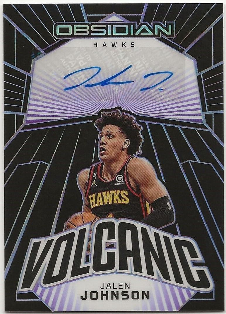 2022-23 Panini Obsidian - Volcanic Signatures Jalen Johnson #VS-JAH ...