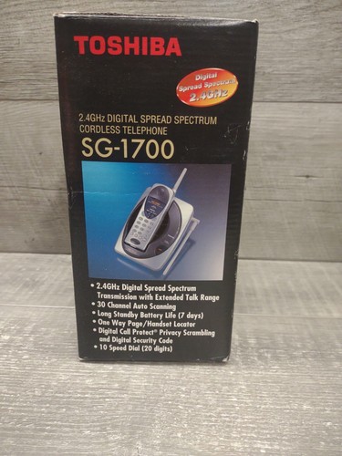 Vintage NOS Toshiba SG-1700 Cordless Phone Telephone 22265621547| eBay